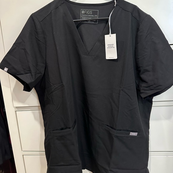 Figs | Tops | Figs Casma Three Pocket Womens Scrub Top Black | Poshmark
